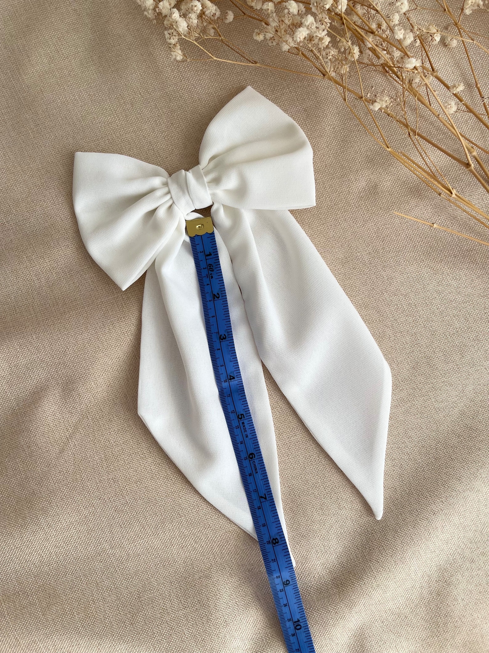 Goldenrod Yellow Sailor Hair Bow Light Weight Chiffon Yellow Bow for ...