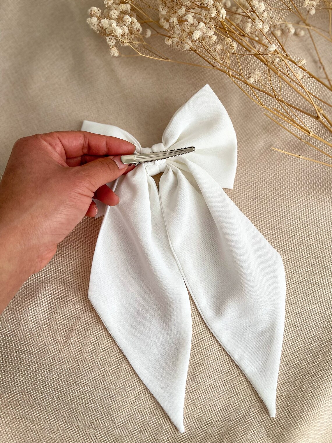 Goldenrod Yellow Sailor Hair Bow Light Weight Chiffon Yellow Bow for ...