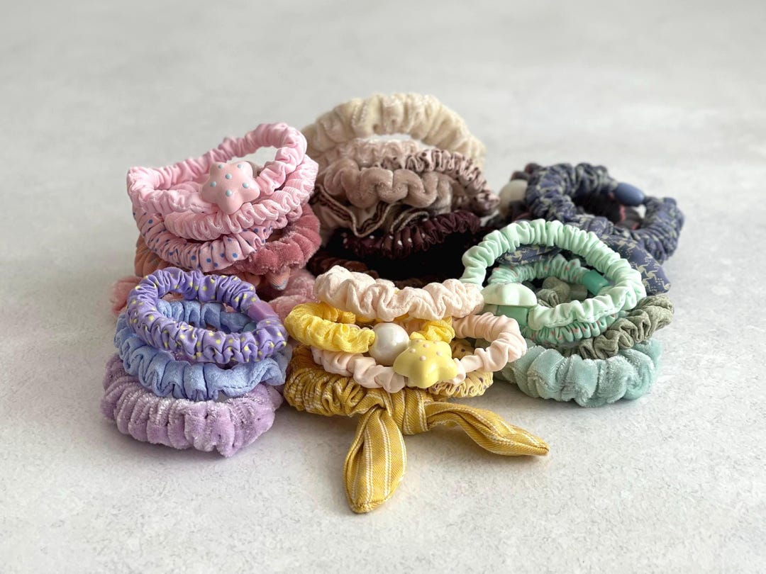 Mini Scunchie Cute Hair Tie for Kid Hair Accessory Scrunchie Baby ...