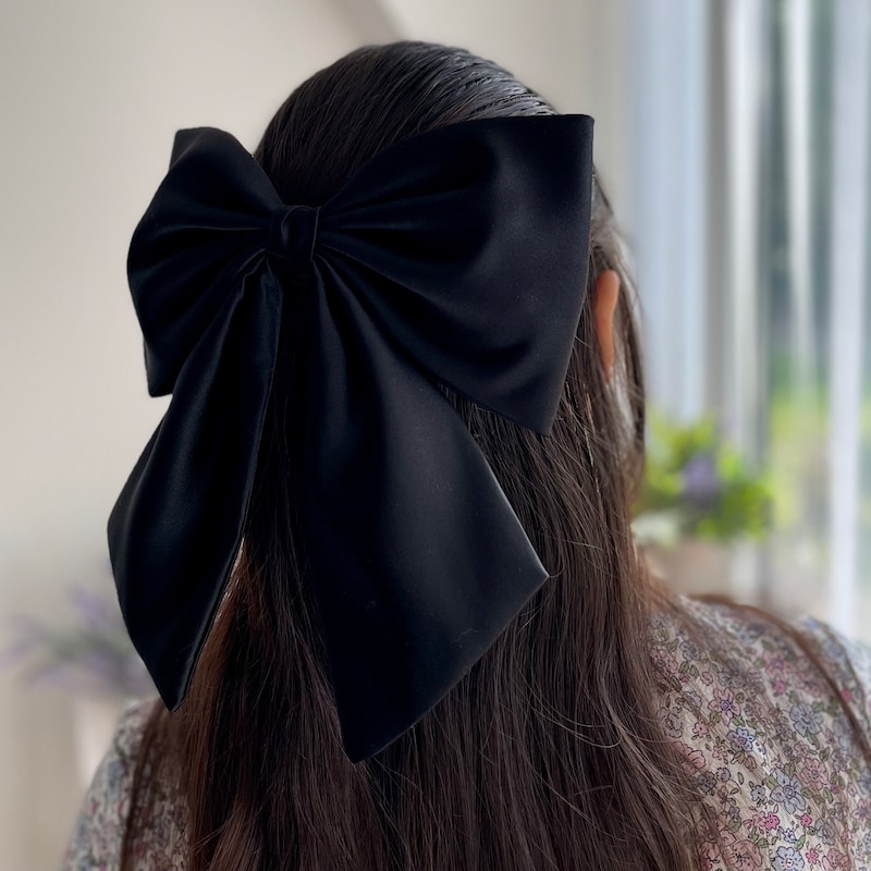 Large Black Funeral Bow - Etsy