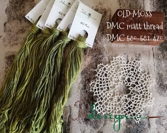 Hand Painted Matt Cotton Floss FULL BLOOM Hand Dyed Thread for ...