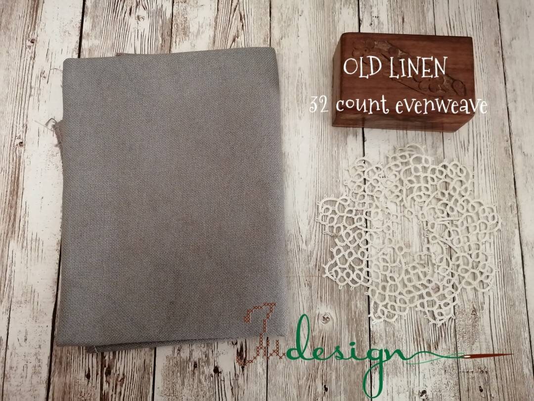 32 Count OLD LINEN Hand Dyed Evenweave for Cross Stitch, Hardanger ...