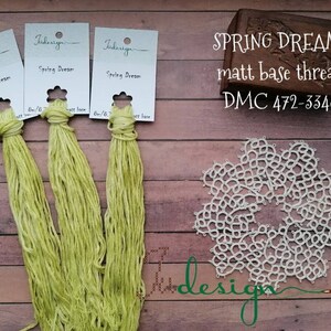 Hand Painted Matt Cotton Floss SPRING DREAM Hand Dyed Thread for ...