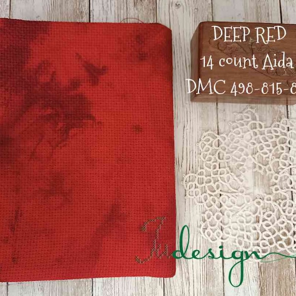 Hand Dyed Aida - Etsy