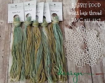 Hand Painted Matt Cotton Floss OLD ROSEWOOD Hand Dyed Thread for ...