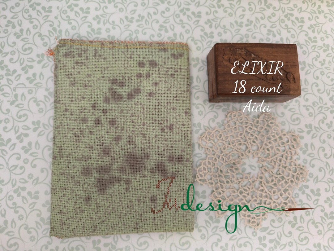 18 Count ELIXIR Hand Dyed Aida for Cross Stitch, Hardanger, Blackwork ...