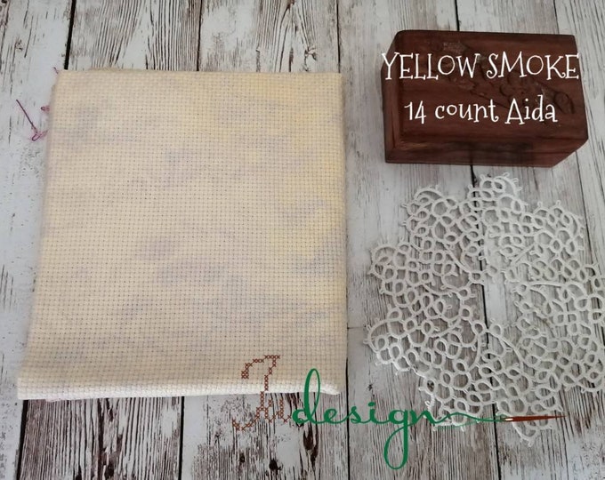 20 Count LITTLE BUNNY Hand Dyed Aida for Cross Stitch, Hardanger ...