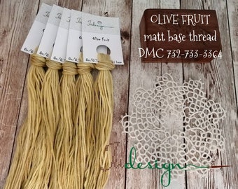 Hand Painted Matt Cotton Floss FULL BLOOM Hand Dyed Thread for ...