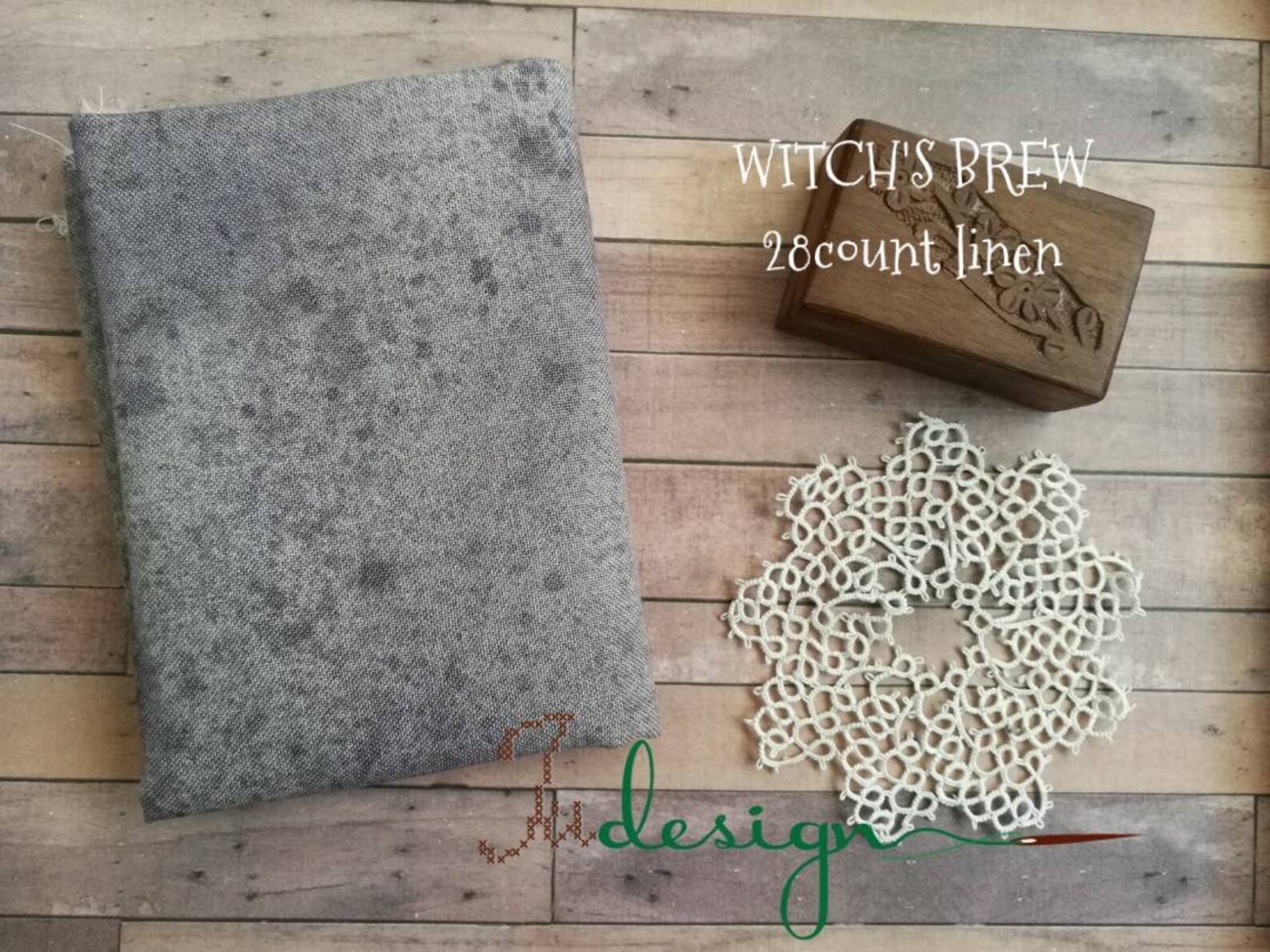 28 Count WITCH'S BREW Hand Dyed Linen for Cross Stitch, Hardanger ...