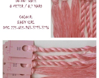 Hand Painted Matt Cotton Floss TEA TREE Hand Dyed Thread for - Etsy