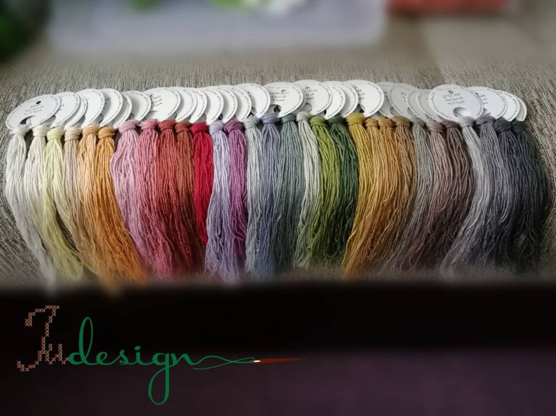 Hand Dyed Stranded Silk Floss DARK DRIFTWOOD Hand Dyed Thread for ...