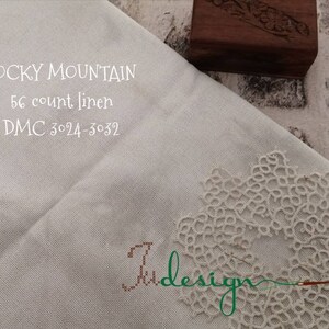 56 Count ROCKY MOUNTAIN Hand Dyed Linen for Cross Stitch, Hardanger ...