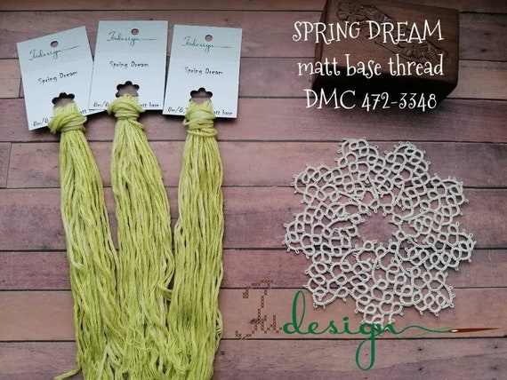 Hand Painted Matt Cotton Floss SPRING DREAM Hand Dyed Thread | Etsy