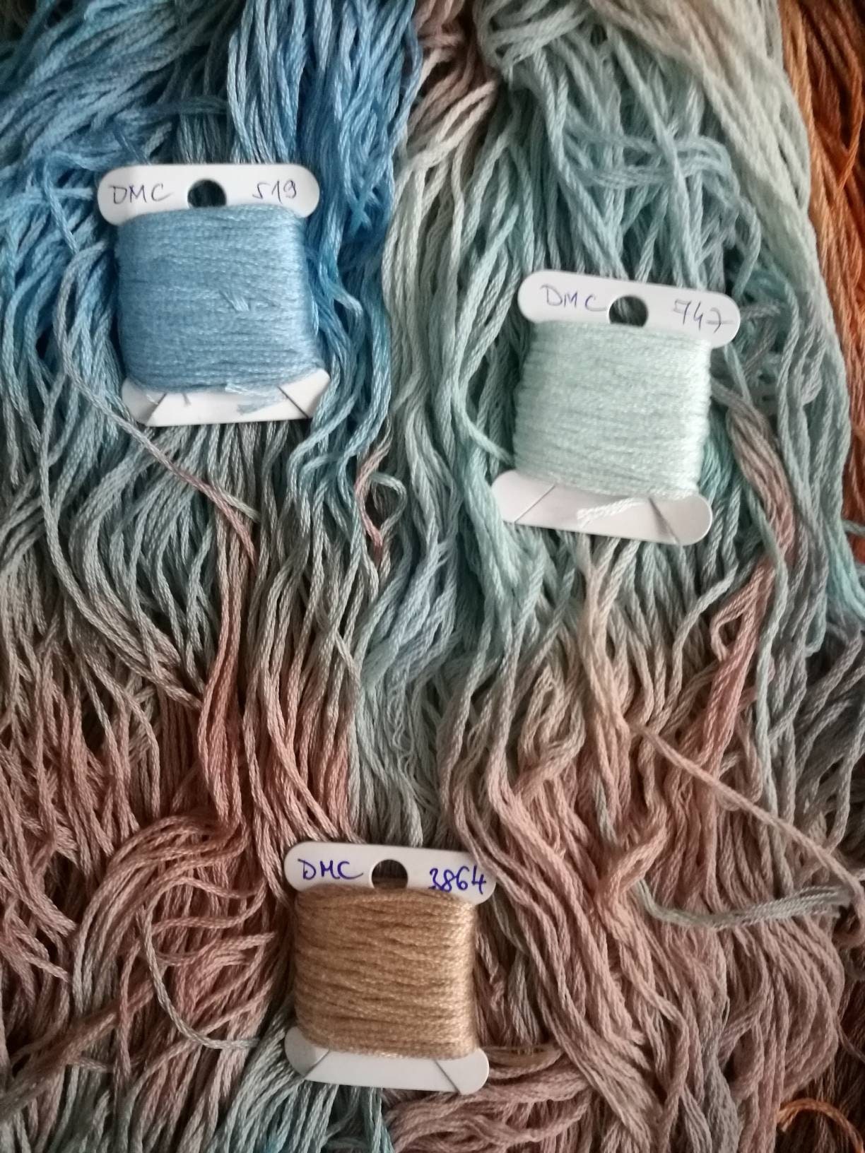 Hand Painted Cotton Floss FAIRYTALE Hand Dyed Thread for - Etsy