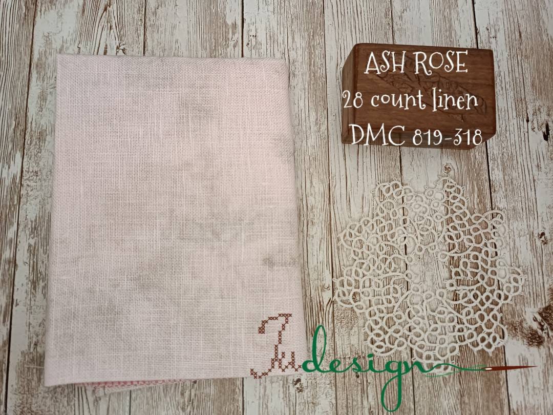 28 Count ASH ROSE Hand Dyed Linen for Cross Stitch, Hardanger ...