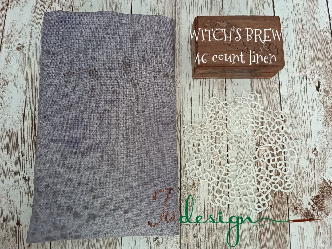 46 Count WITCH'S BREW Hand Dyed Linen for Cross Stitch, Hardanger ...