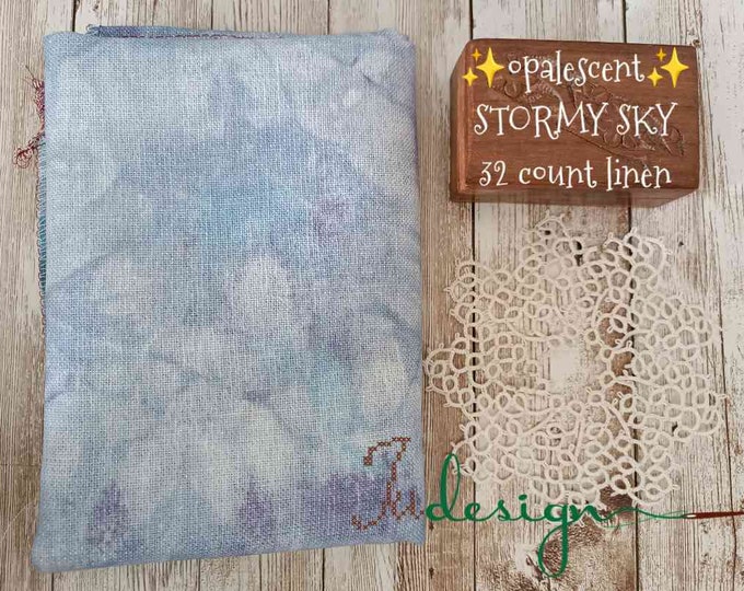 32 Count EARLY HALLOWEEN Hand Dyed Linen for Cross Stitch, Hardanger ...