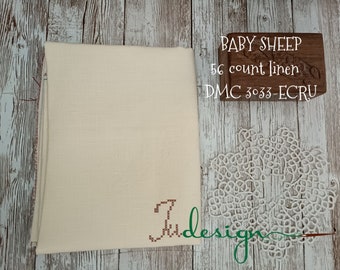 56 Count MARBLED KHAKY Hand Dyed Linen for Cross Stitch, Hardanger ...