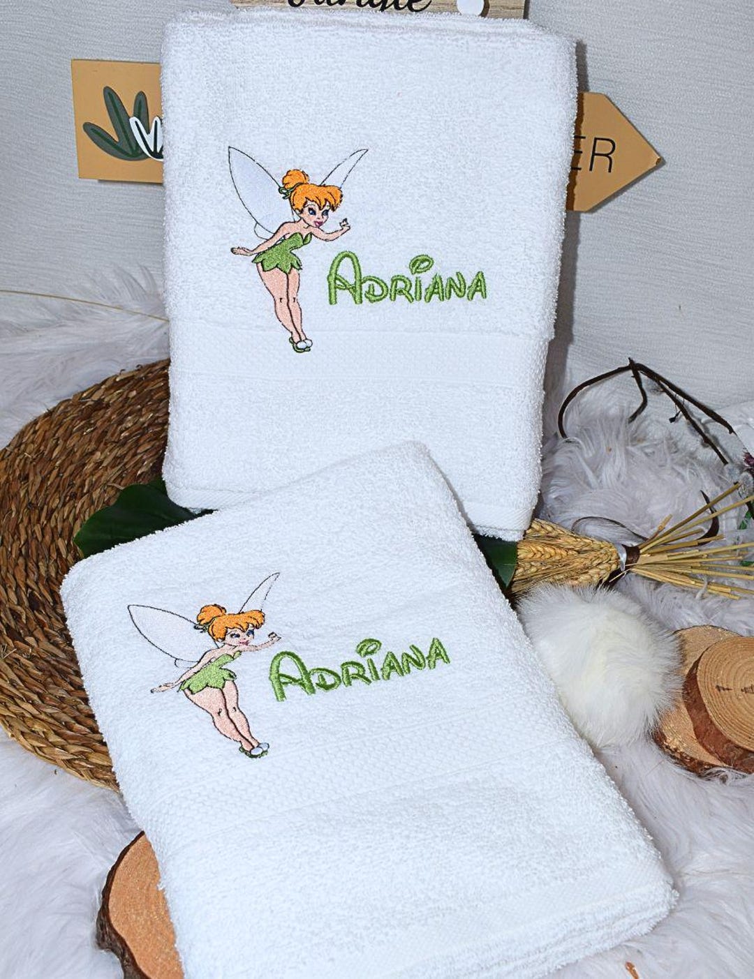 TINKERBELL Shower Towel - Etsy
