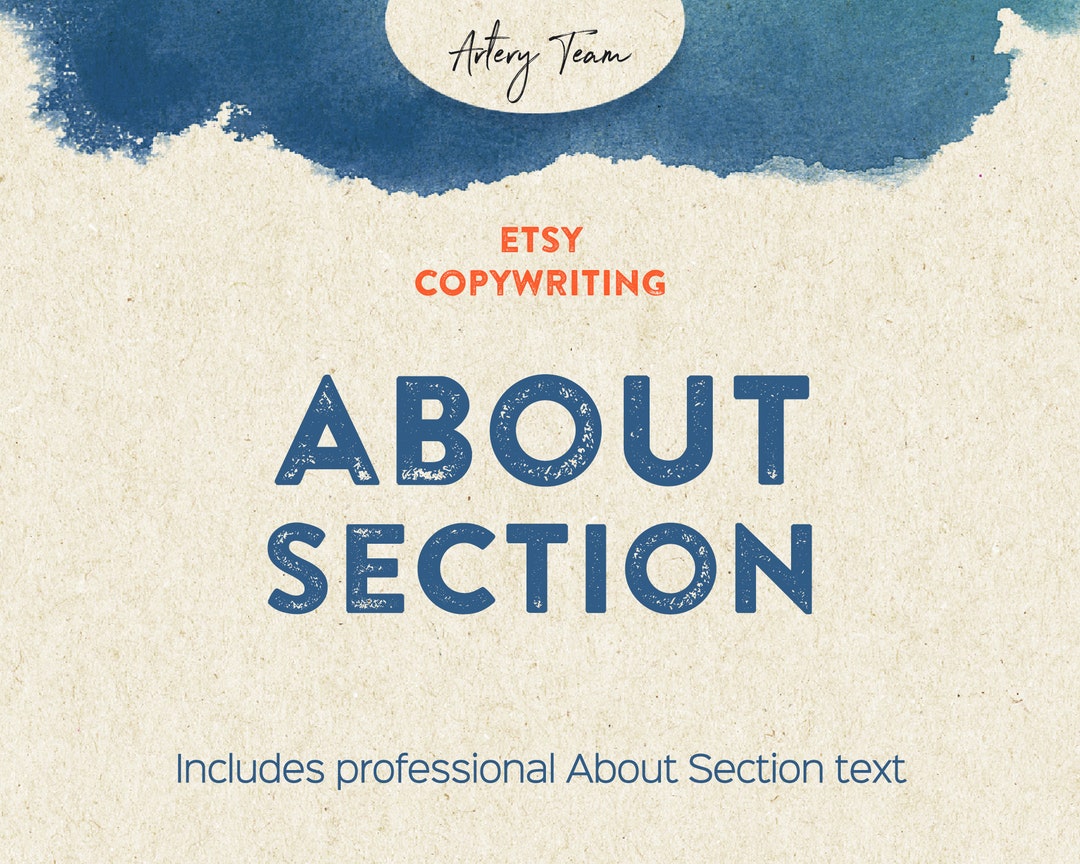 Etsy About Section 2025 - How to Write About Me Section - Etsy ...