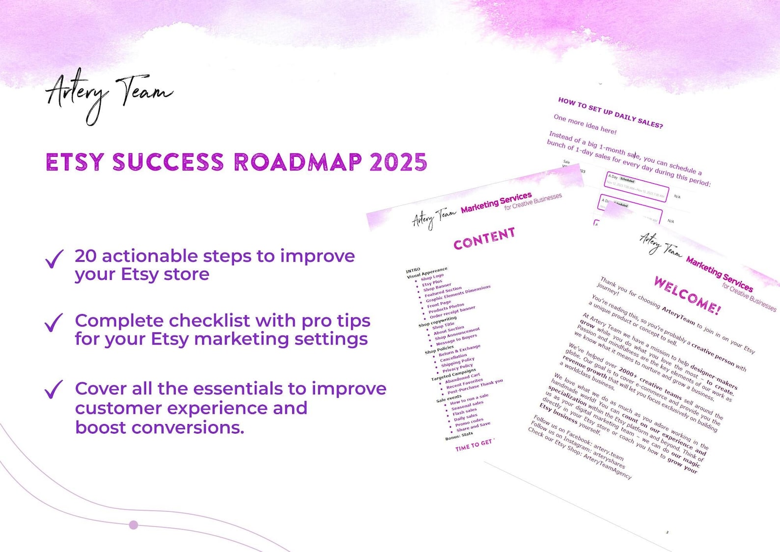 Etsy Success Roadmap Boost Your Etsy Sales Etsy Success Plan Etsy
