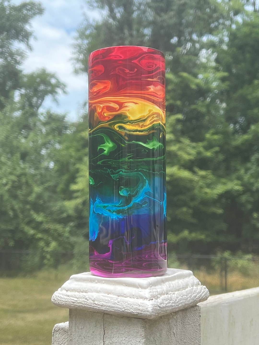 Rainbow Tumbler, 20-/30-ounce Skinny Stainless. Pride, Bridge, Free ...