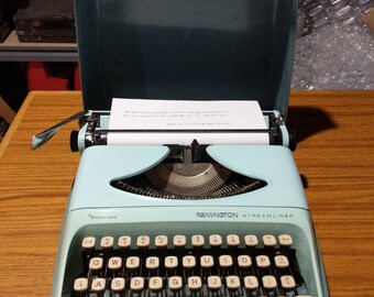 Blue Typewriter | Etsy