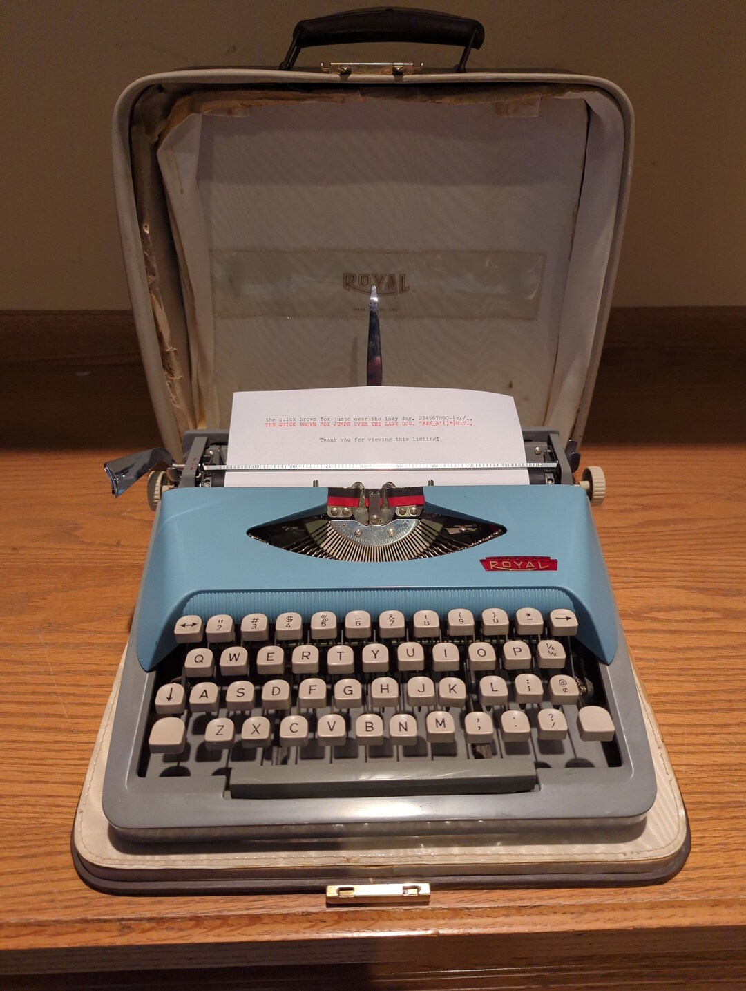 1963 Blue and Gray Royal Signet Ultra Portable Typewriter - Etsy
