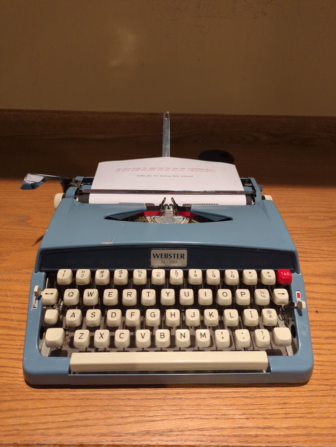 1967 Light Blue Webster XL-500 Portable Manual Typewriter - Etsy