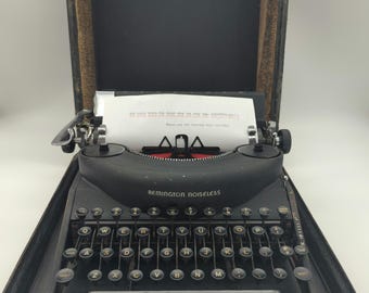 1948 Remington Noiseless 7 Portable Manual Typewriter With Case - Etsy