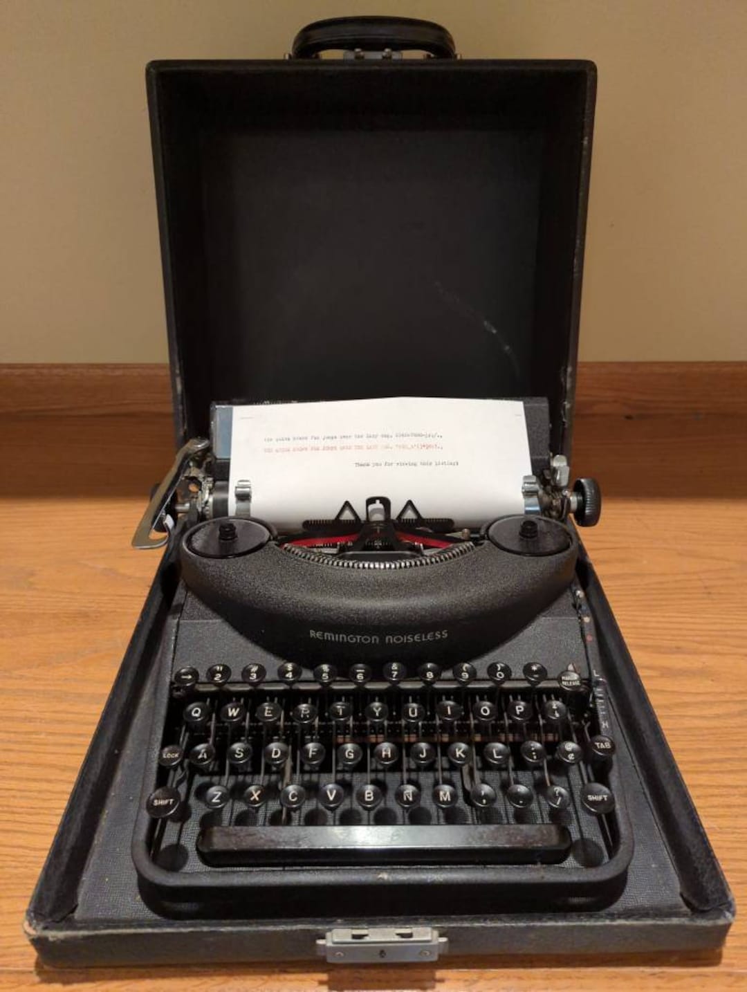 1948 Remington Noiseless 7 Portable Manual Typewriter With Case - Etsy