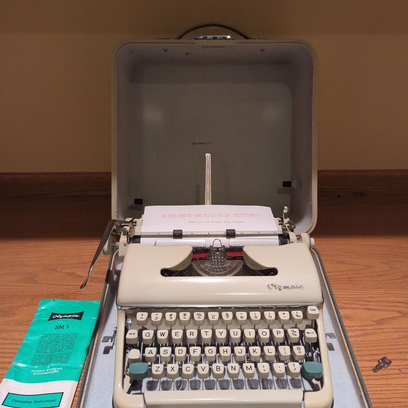 White Typewriter Key - Etsy