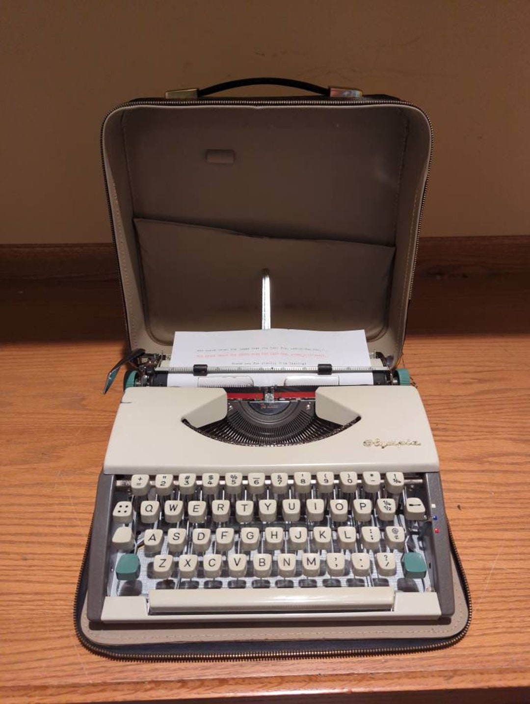 1962 Olympia SF Ultra Portable Manual Typewriter With Carrying - Etsy