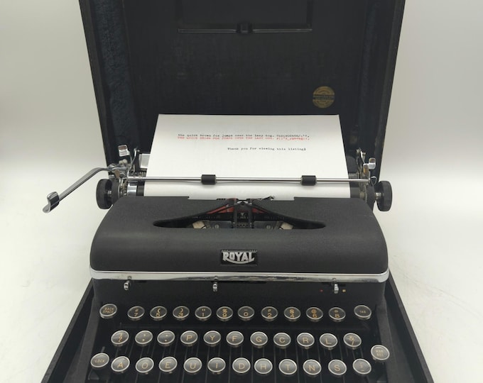 Dvorak Layout! 1941 Royal Aristocrat Manual Portable Typewriter With ...