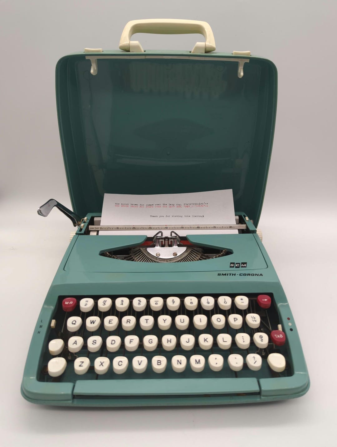1970's Turquoise Smith Corona Corsair Ultra Portable Typewriter - Etsy