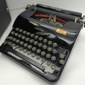 1938 Glossy Black Corona Standard Speedline Series 2C Portable ...