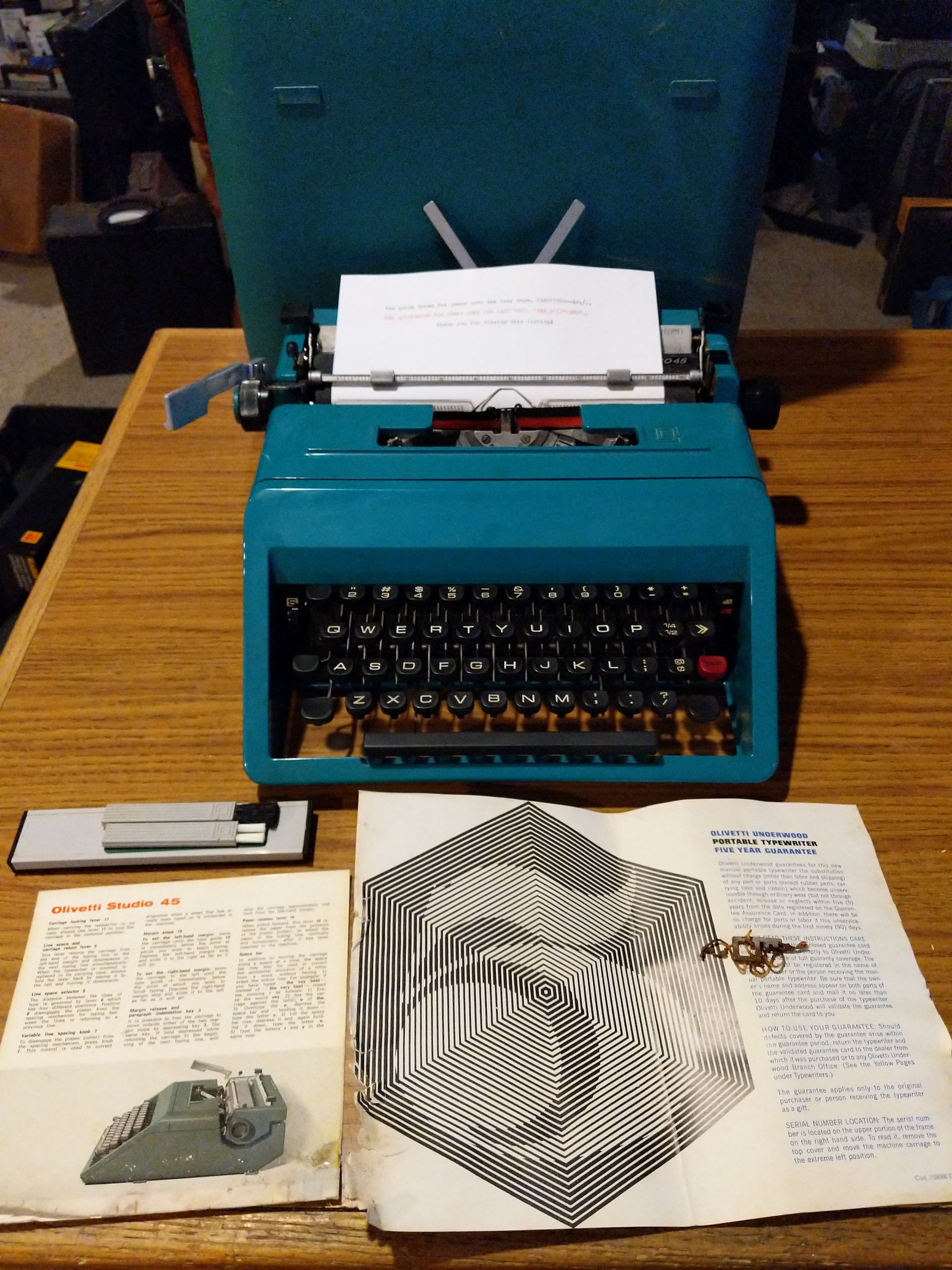 Olivetti Studio 45 Manual Typewriter - Etsy
