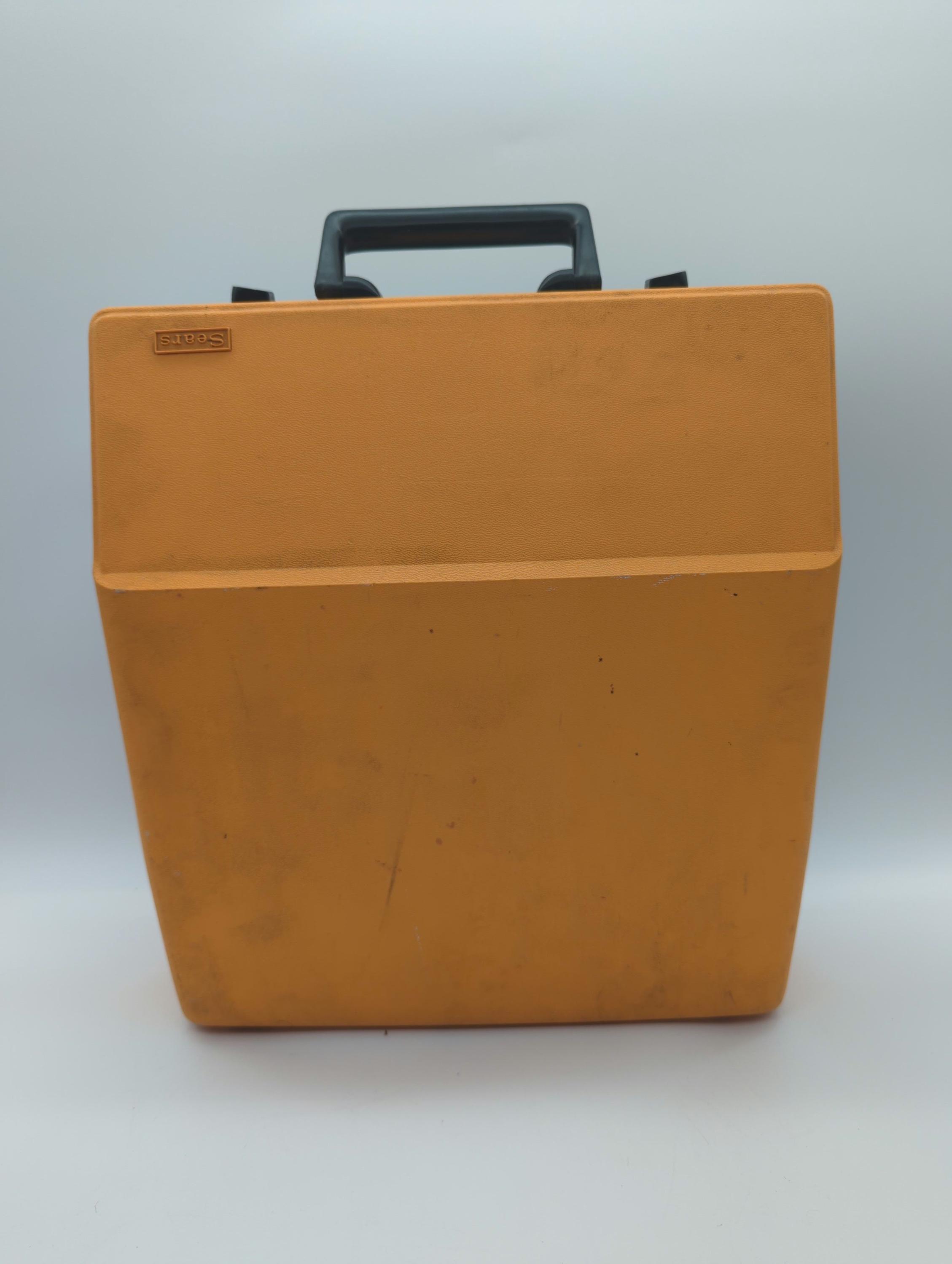 1960's Orange Sears Chevron Portable Manual Typewriter - Etsy