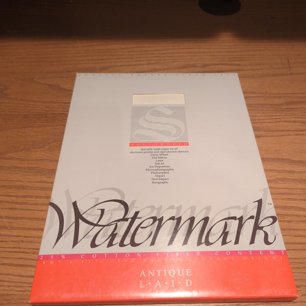 Custom Watermark Paper - Etsy