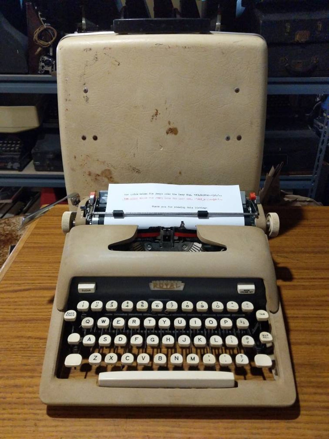 1963 Royal Heritage Portable Manual Typewriter With Carrying Case - Etsy