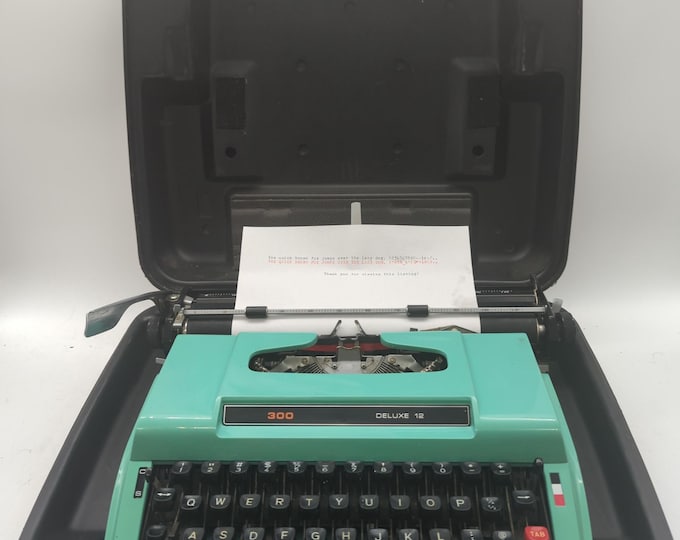 1967 Turquoise Kmart Deluxe 100 Ultra Portable Manual Typewriter - Etsy