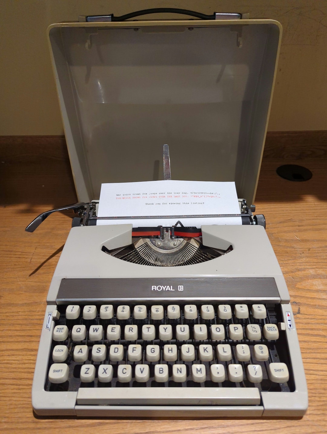 1970's Royal Mercury Ultra Portable Typewriter With Lid - Etsy