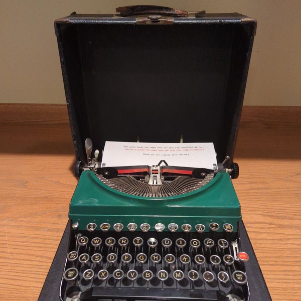 Green Typewriter - Etsy