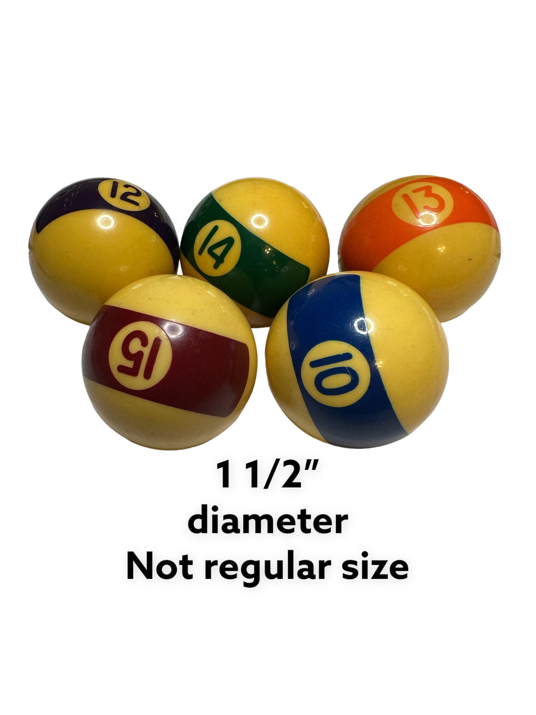 Rare Vintage Bakelite Mini Pool Balls 1 1/2in Crafts or Replacement ...