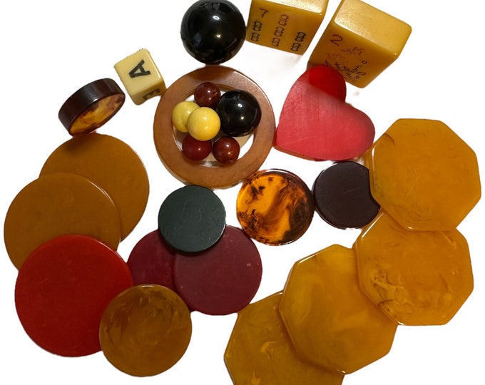 25 Pieces of Vintage Bakelite for Crafts Jewelry Making. - Etsy