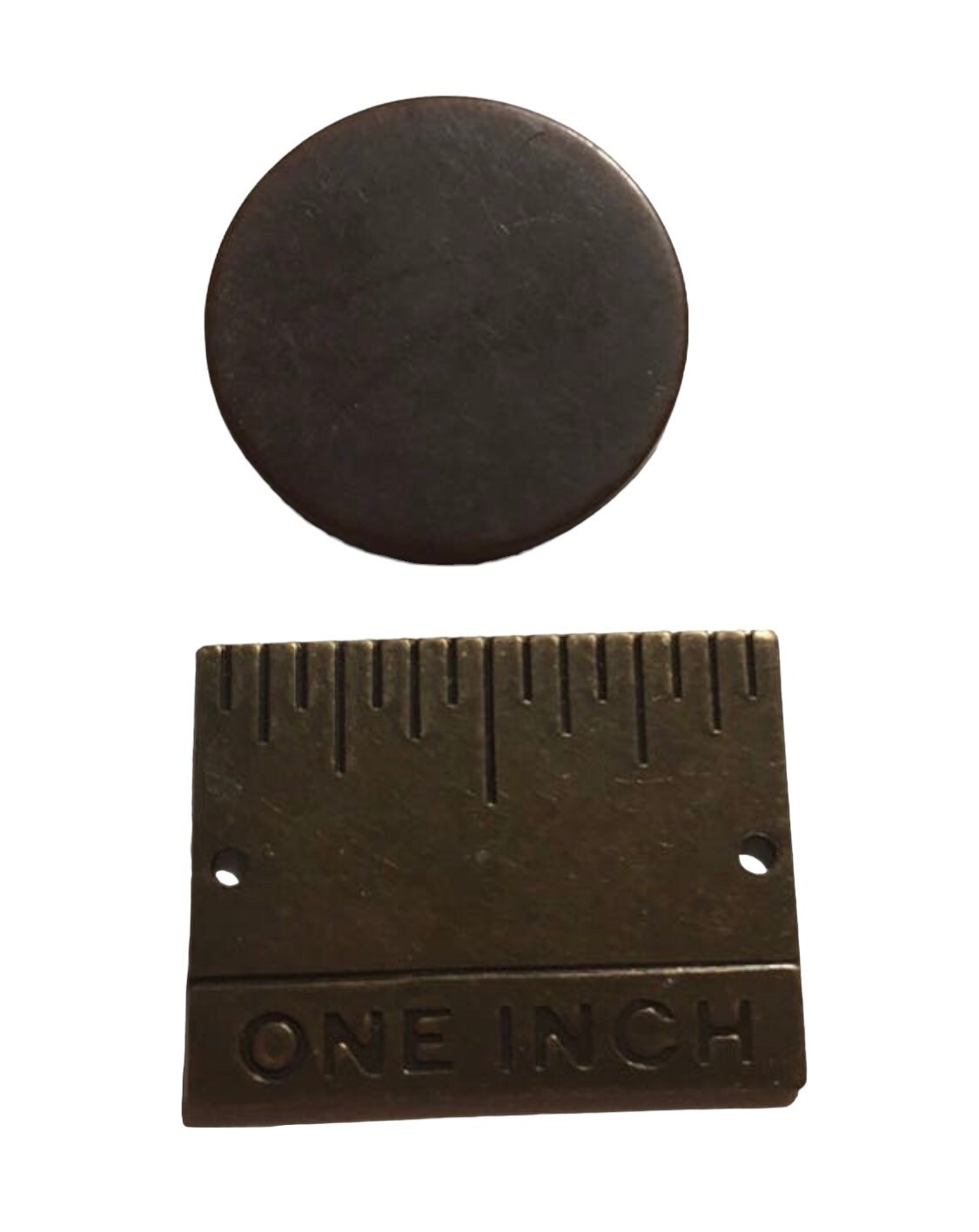 ONE 7/8 in Vintage Chocolate Brown Bakelite Chip Disk Finding Roulette ...