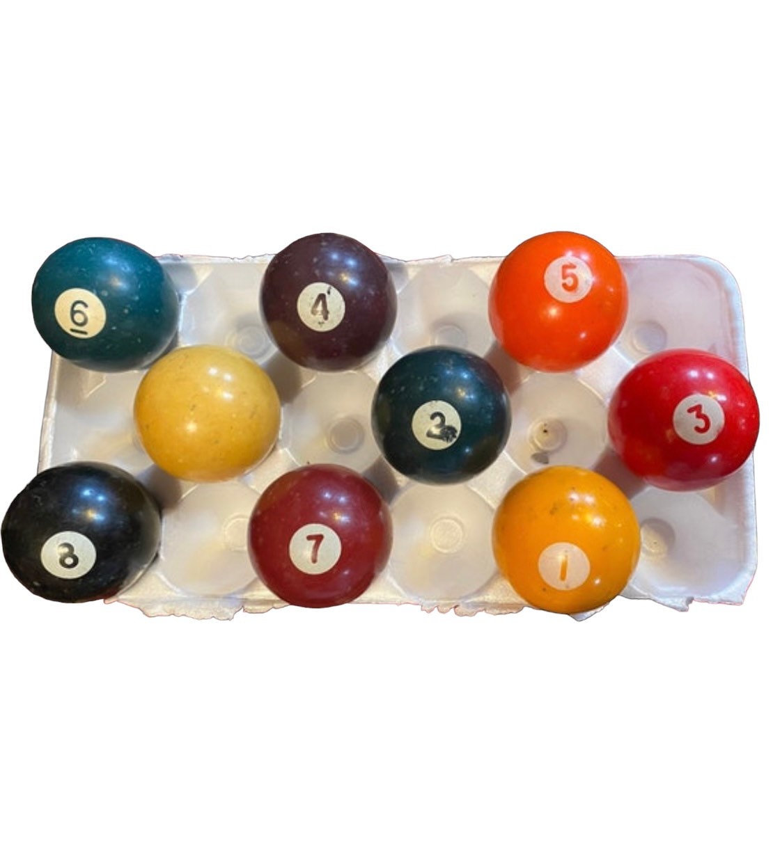 Vintage Bakelite Pool Balls Crafts or Replacement You Pick Conor Number ...