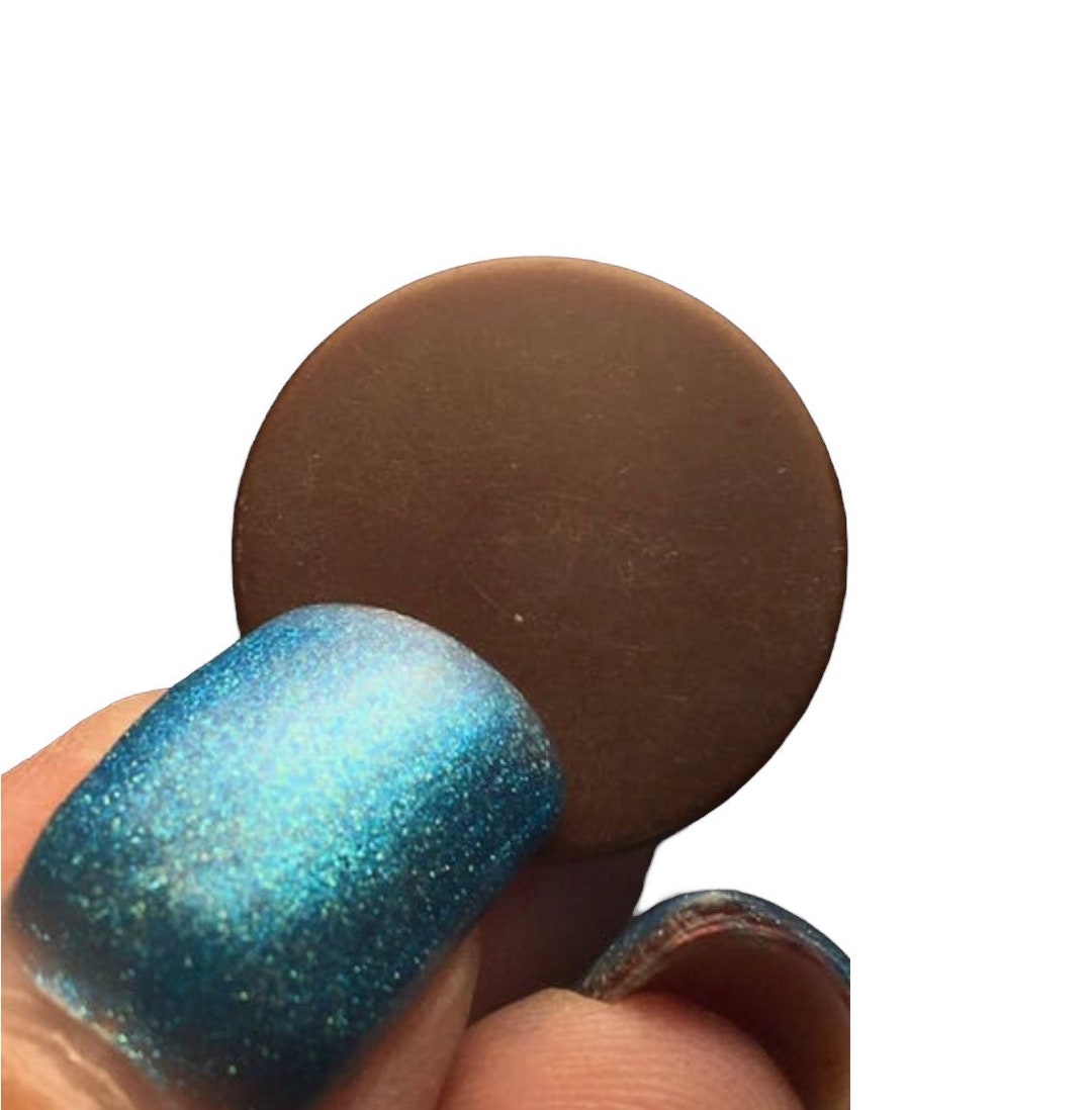 ONE 7/8 in Vintage Chocolate Brown Bakelite Chip Disk Finding Roulette ...