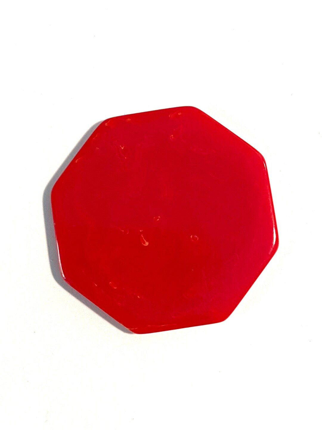 1 1/2 in Rare Octagonal Marbled Cherry Red Bakelite Poker Chip - Etsy