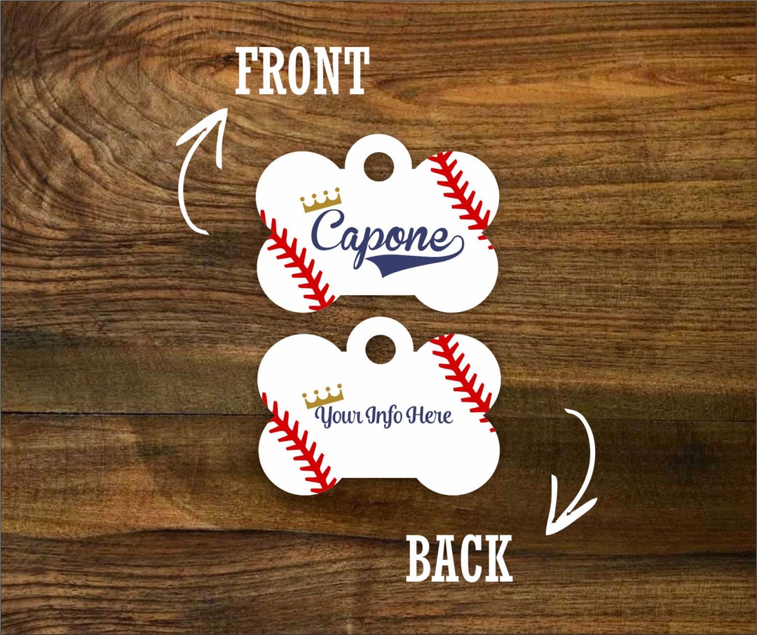 Baseball Dog Tag Double Sided - Customized Dog Tag - Custom Dog Tag ...